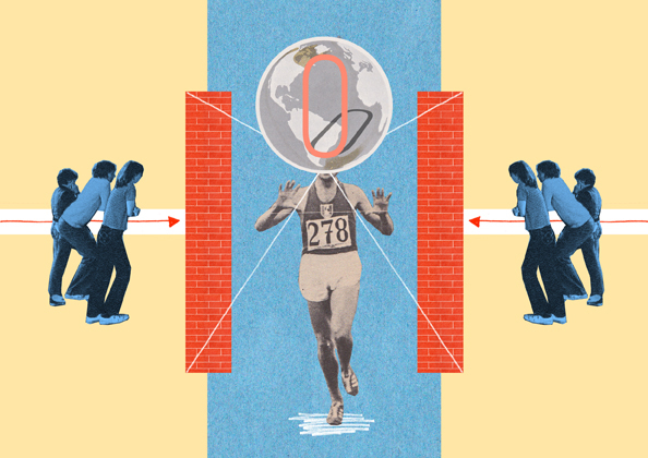 Blocking Distraction - Blair Frame Illustrator