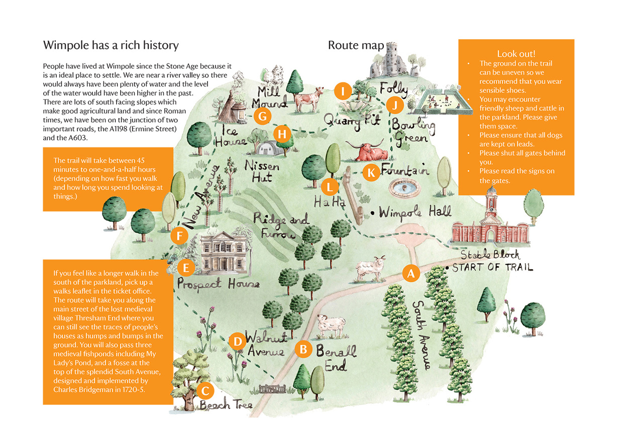 Wimpole Estate Archaeology Trail - Laura Hallett Art and Illustration