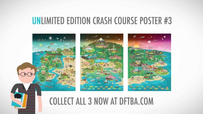 Crash Course Poster - katewalkerdesign