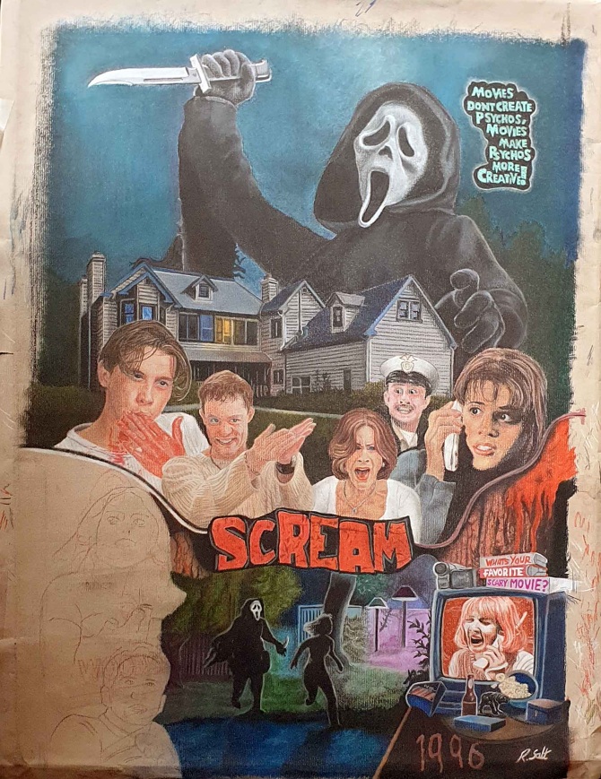 Original Scream Movie Poster - Salt Creative