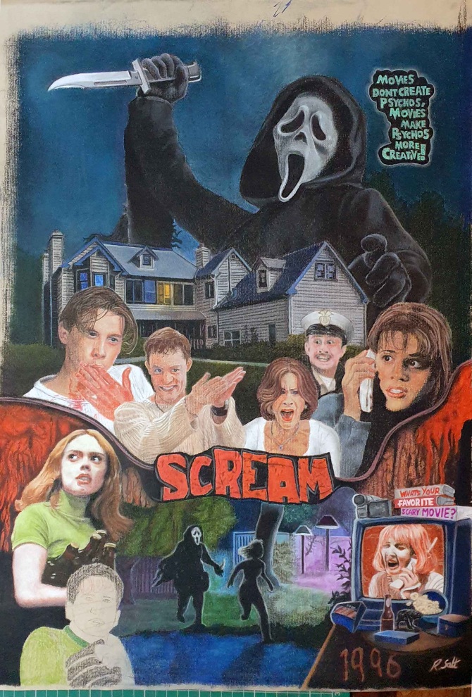 Original Scream Movie Poster - Salt Creative
