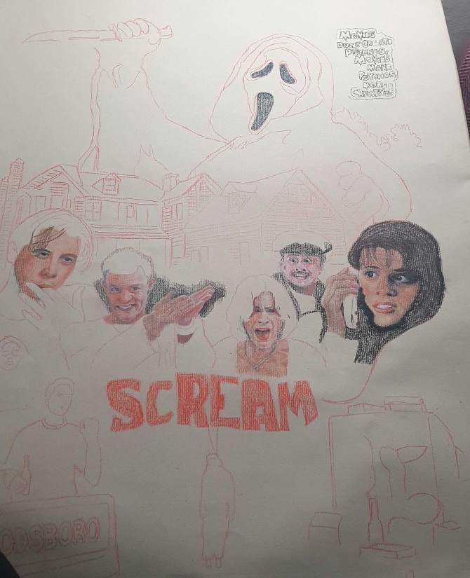 Original Scream Movie Poster - Salt Creative