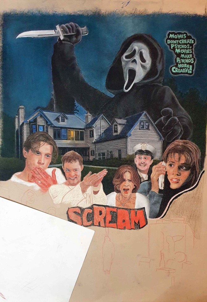 Original Scream Movie Poster - Salt Creative