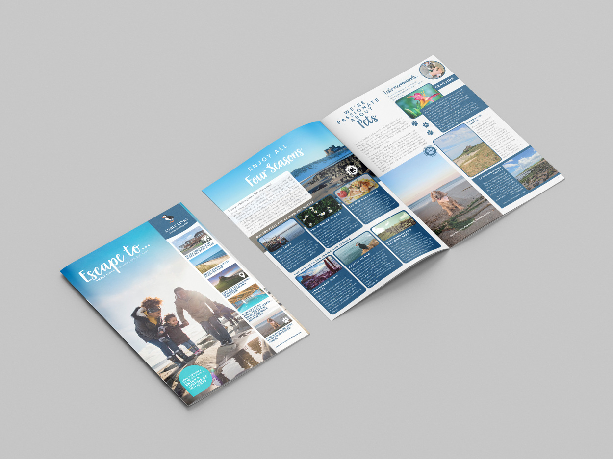 Amble Links Brochures - Sian Owen Creative Thinking, Design & Artwork