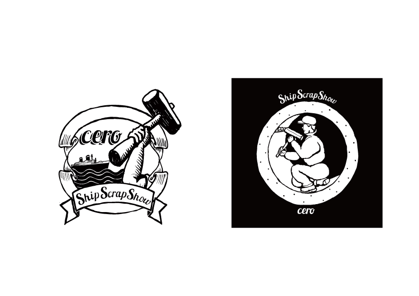 cero "Ship Scrap Show" logos - YUJI KAMIYAMA