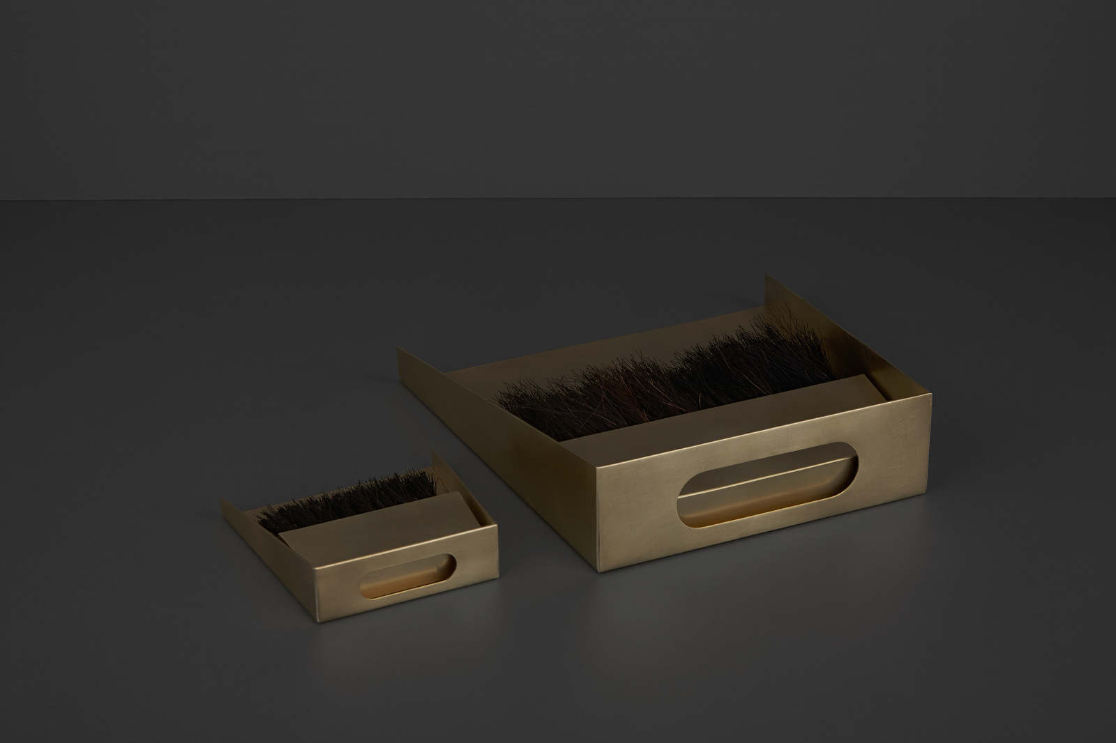 Brass Dust-pan & Broom - studiokyss