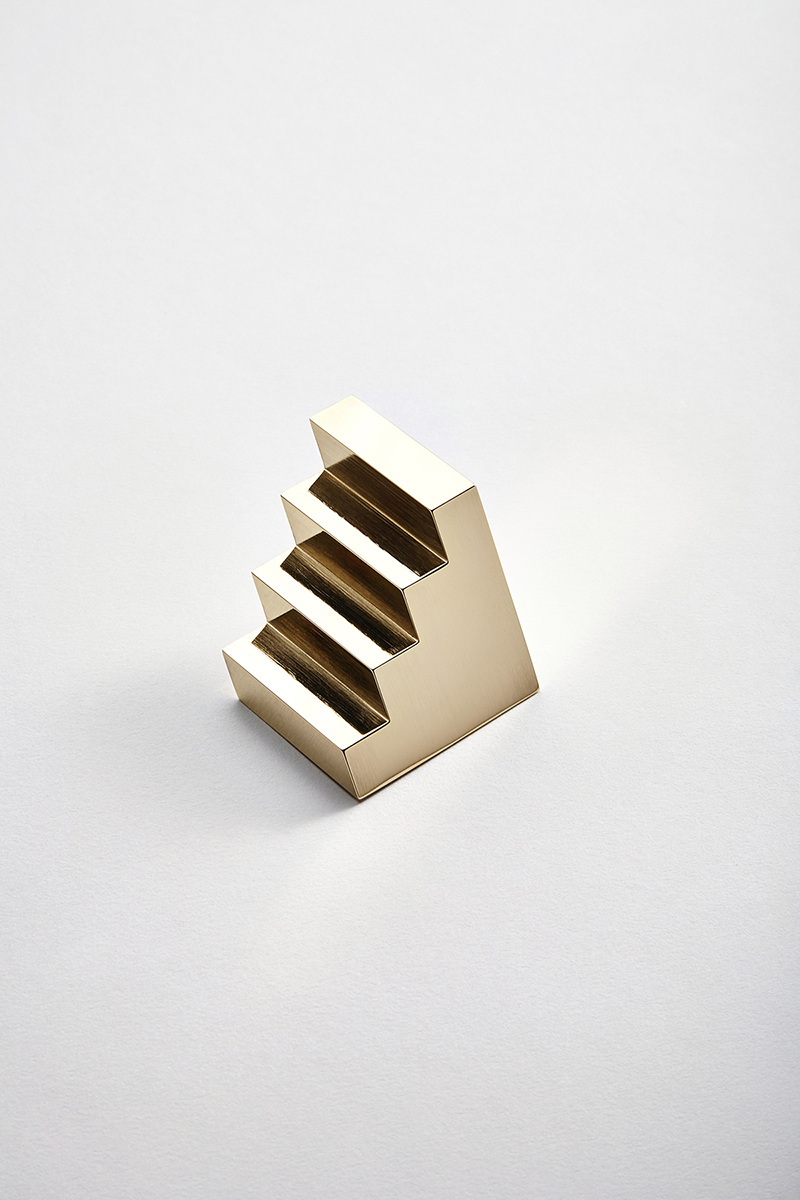 Polished Brass Staircase Paperweight - studiokyss
