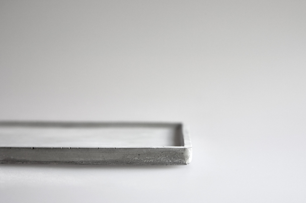 Rectangular Concrete Tray - studiokyss