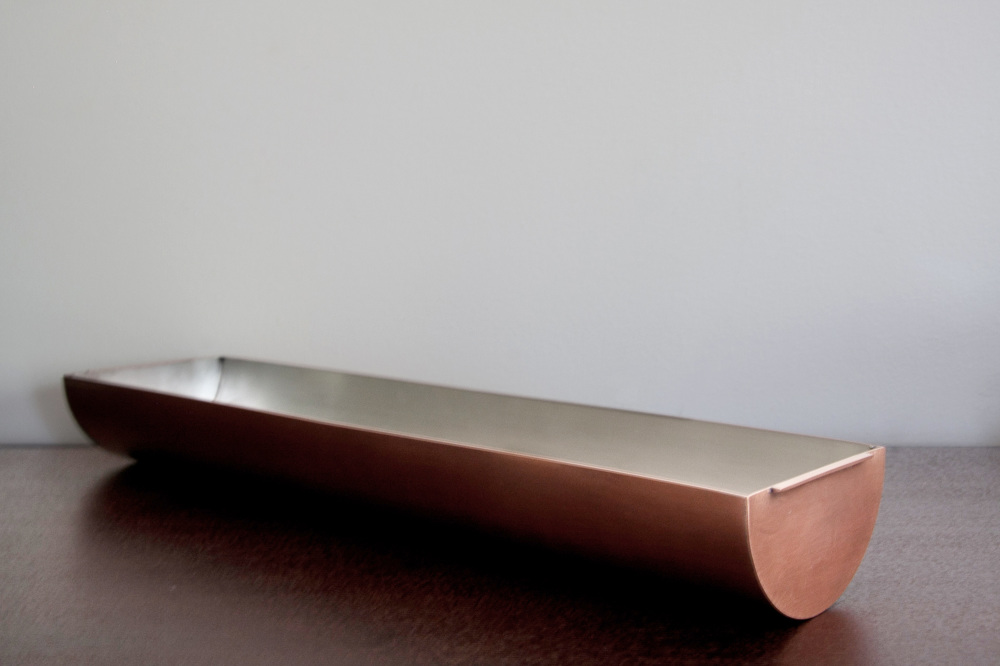 Half-moon Copper Tray - studiokyss