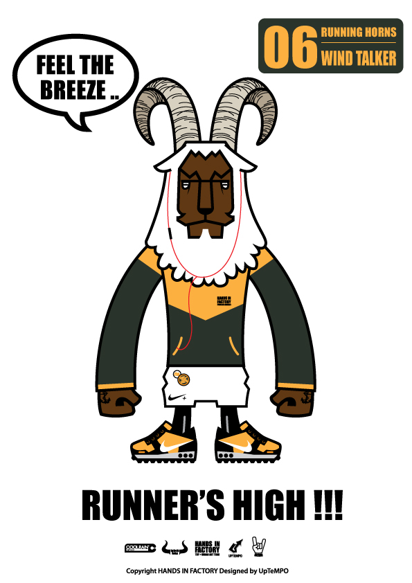 RUNNING HORNS GRAPHIC - UpTeMPOWORKS