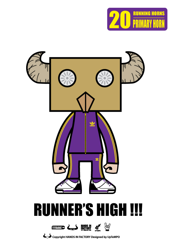 RUNNING HORNS GRAPHIC - UpTeMPOWORKS