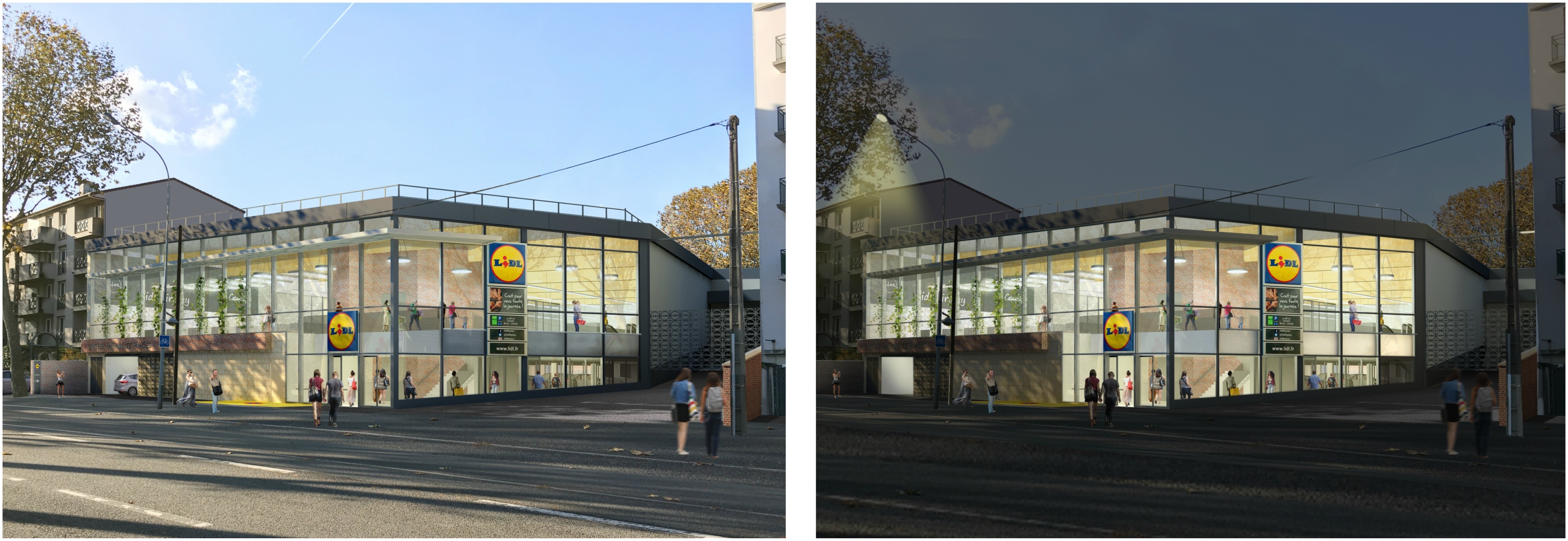 LIDL construction - frédéric bauer architecte