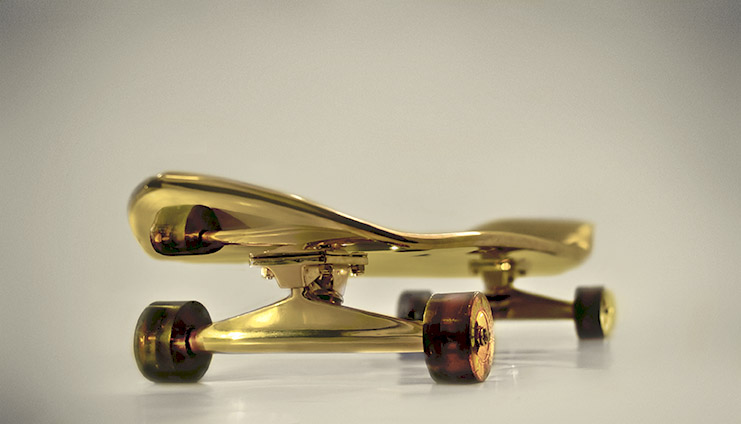 24k Gold Skateboard - Mixed Business