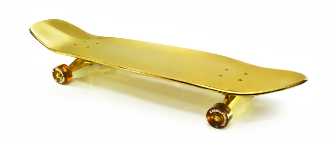 Golden Skateboard