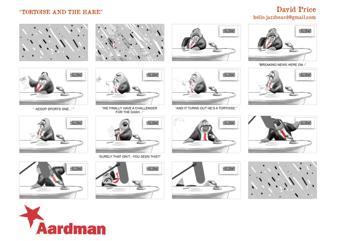 Aardman | Trainee Story Artist - jazzbeard