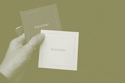 Künstler Business Cards - The Bones Collective