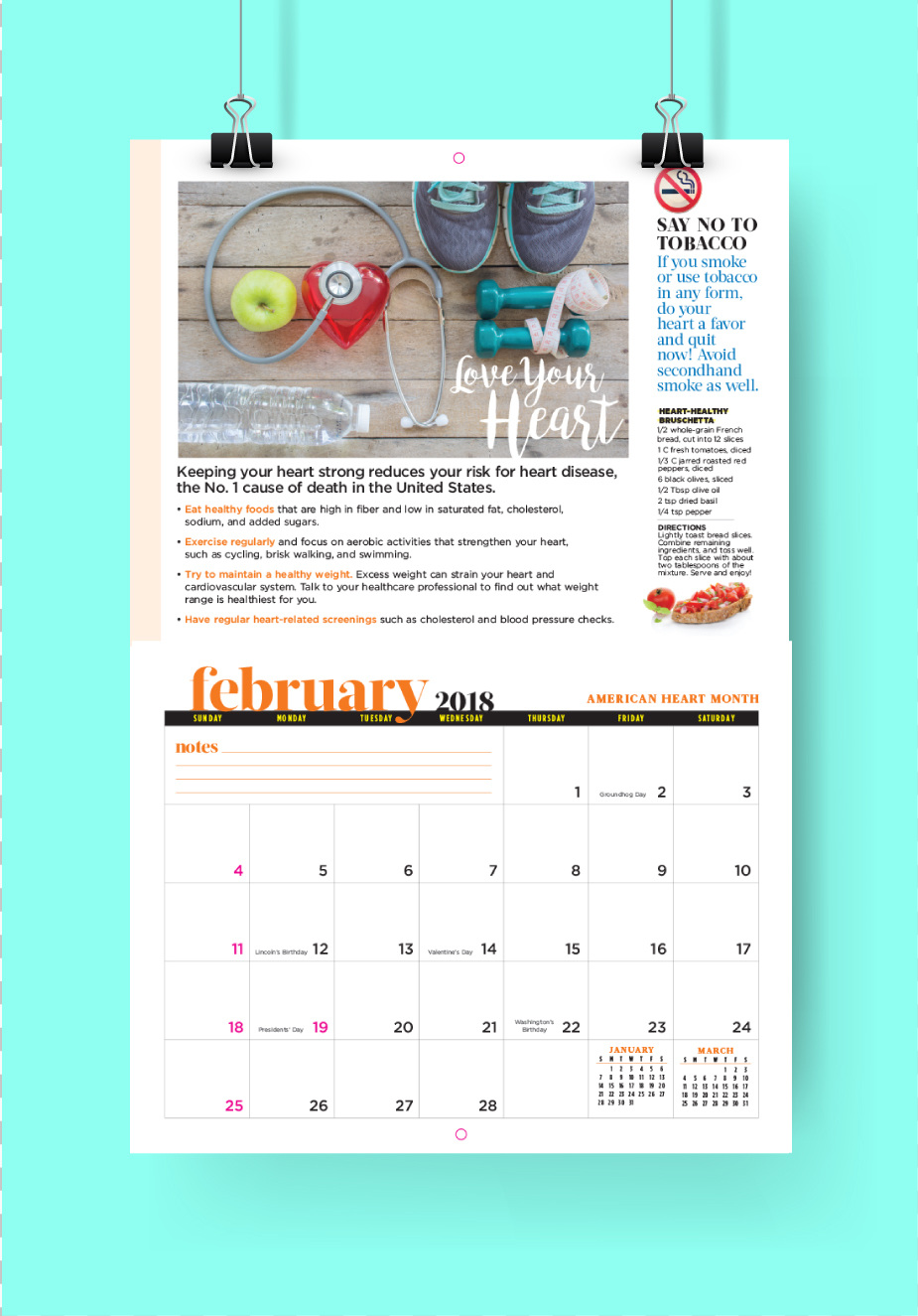 product design: calendars - jackie design & concept work