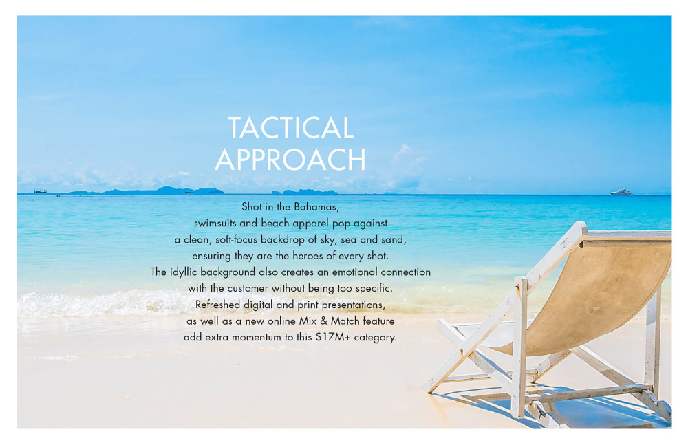 Digital & Print: Swim Creative Strategy - jackie design & concept work
