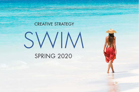 Digital & Print: Swim Creative Strategy - jackie design & concept work