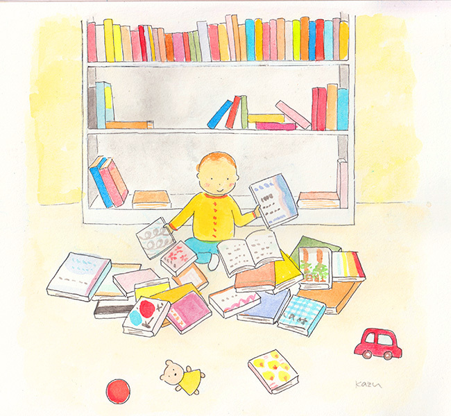 Babies & Children - Scribbling days - Kazuko Morishita Dubois Illustration