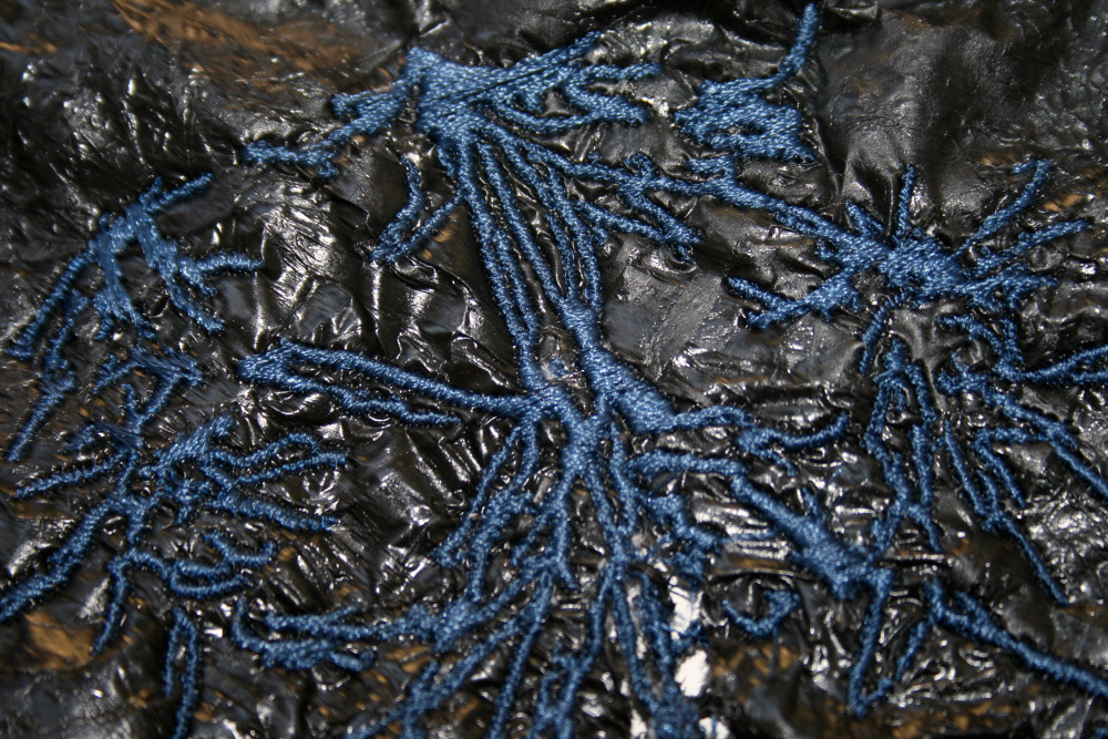 Embroidered Plastics - Sophie Yates Textile Design