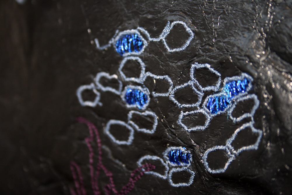 Embroidered Plastics - Sophie Yates Textile Design