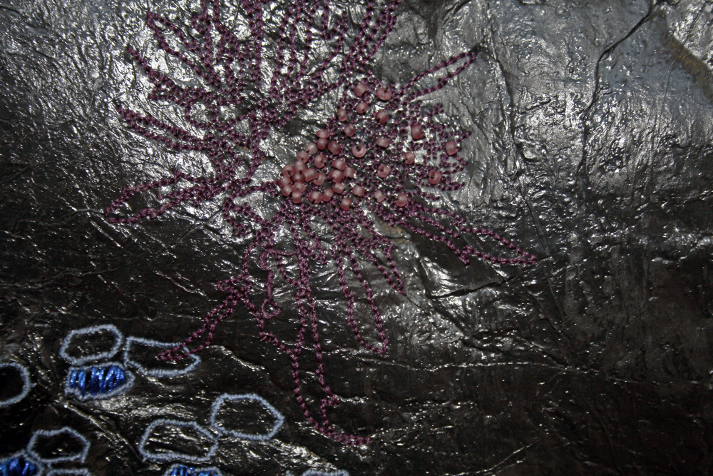 Embroidered Plastics - Sophie Yates Textile Design