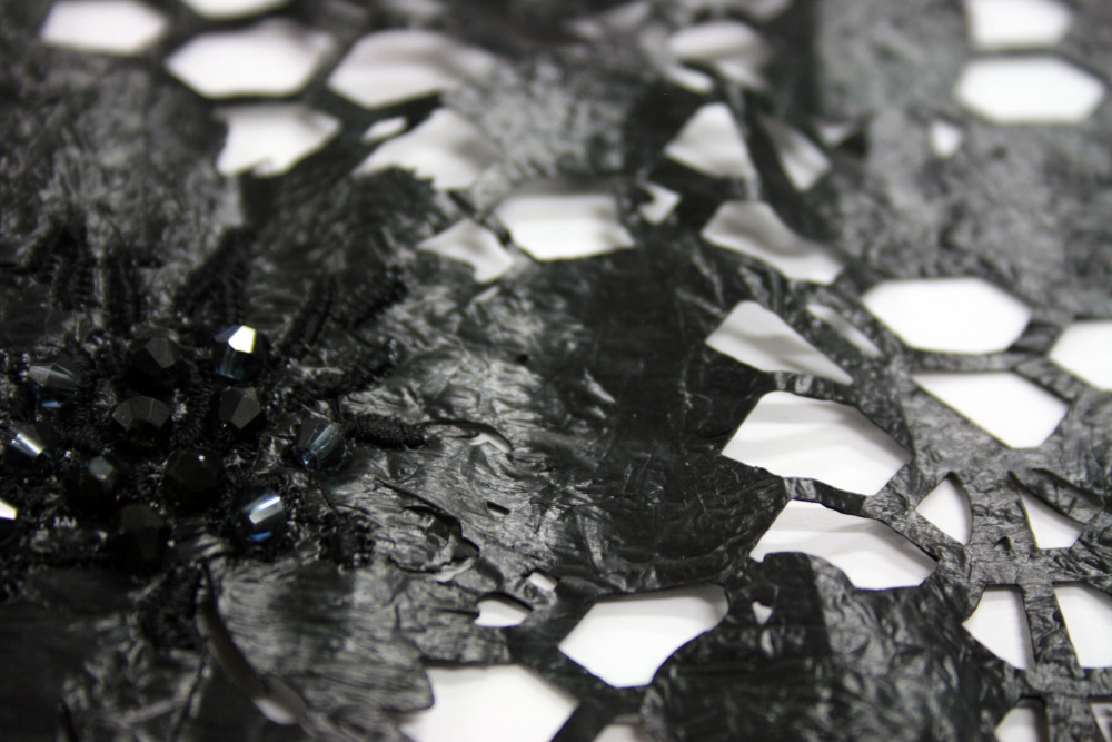 Embroidered Plastics - Sophie Yates Textile Design