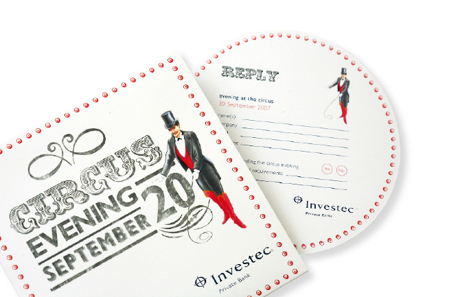 INVESTEC BANK INVITATIONS - Nicola Watson Design
