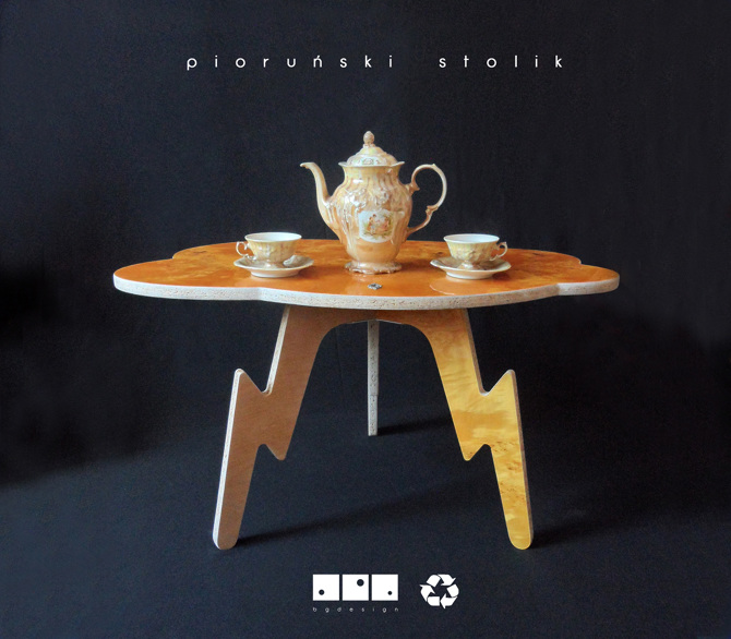 - pioruński stolik / lightning table - BG DESIGN