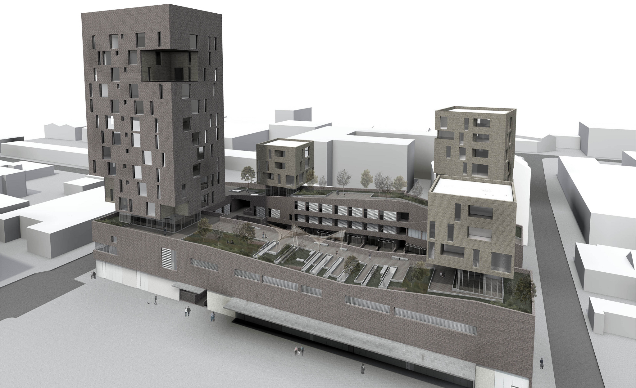 Mixed Use Residential-Commercial Development - Zeinab Shirani Architect