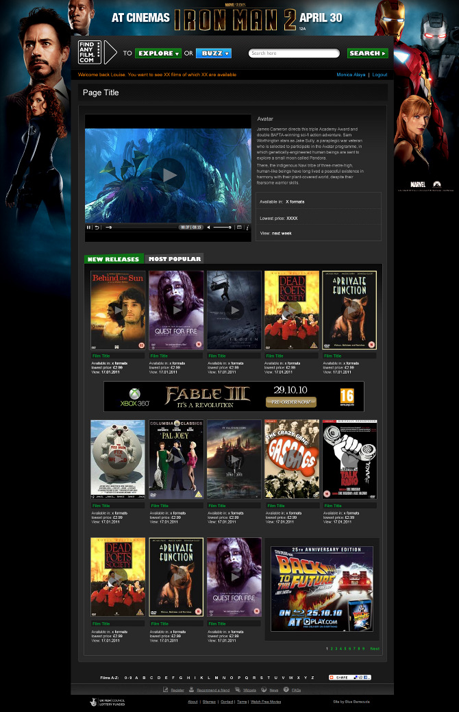 Find Any Film - Alex Clapham - Digital Designer