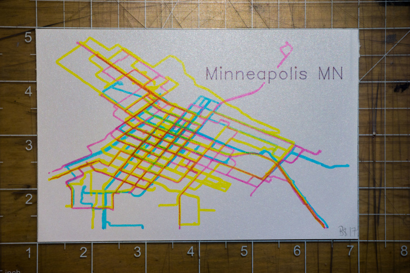 Messenger Map Postcard Series #1 - Brandon Lockfoot