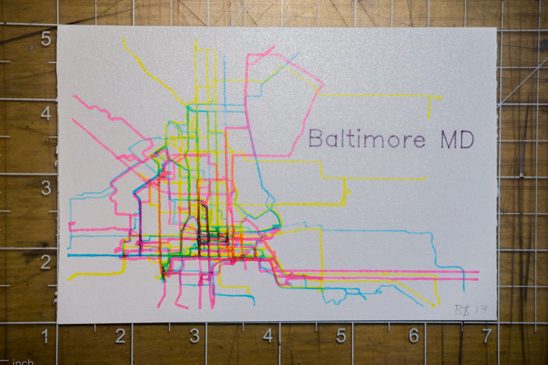 Messenger Map Postcard Series #1 - Brandon Lockfoot