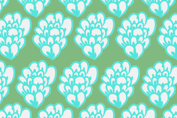 Green shades patterns - Miriam design