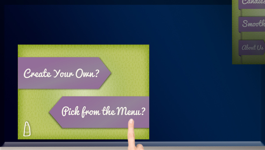 Interactive Touch-Screen Menu - Graphic Design Portfolio