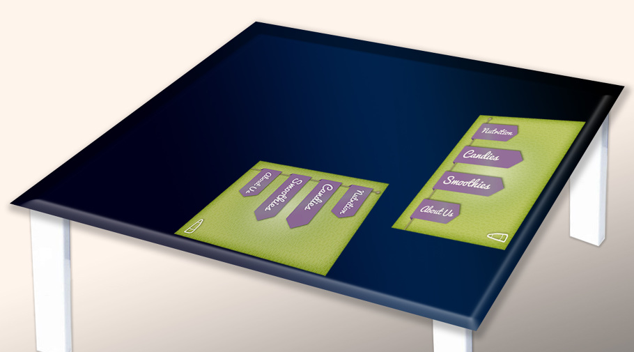 Interactive Touch-Screen Menu - Graphic Design Portfolio