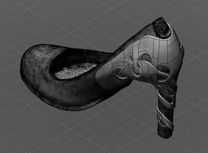 3D Printed Shoe - Heather Kerrick