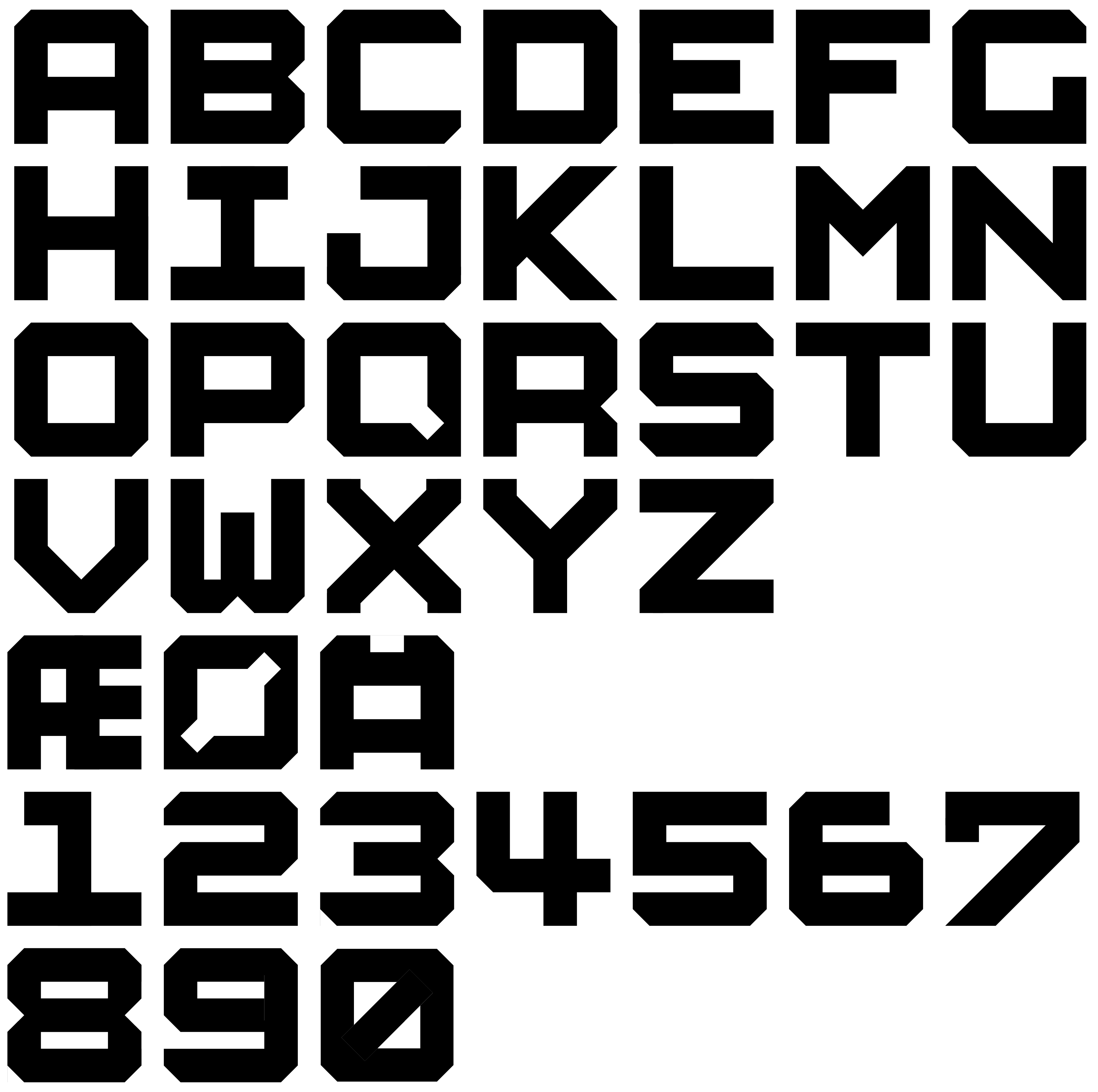 Strict Grid Typeface - stiann graphic design