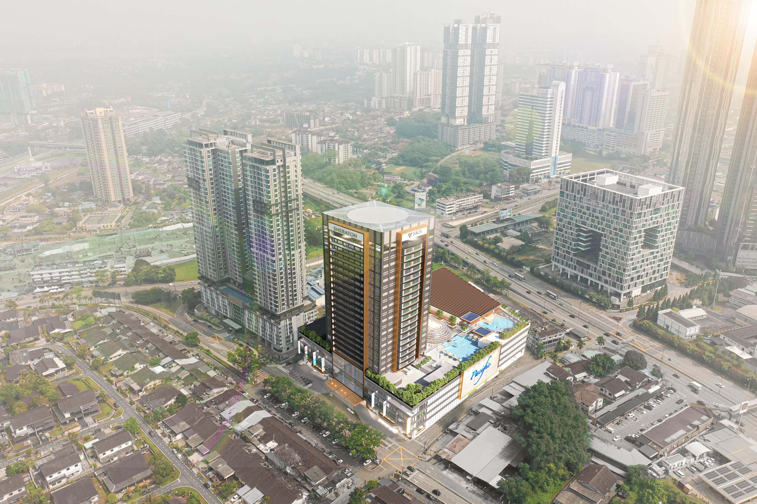 SKS Mall, SKS Tower and Sheraton Hotel - Andrew Yit