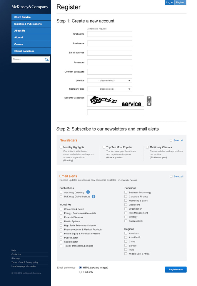 McKinsey: registration - saponmedia