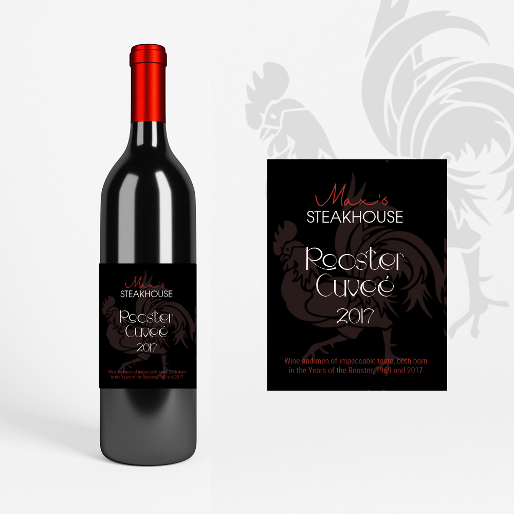 ROOSTER CUVEÉ - LABEL DESIGN - kleinMAUS
