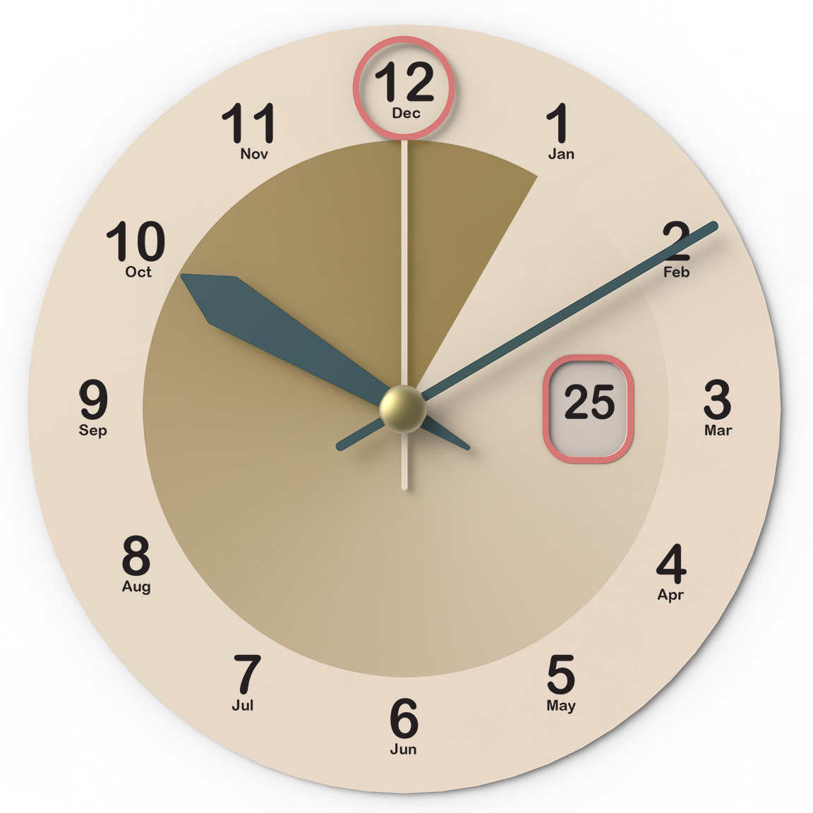12 Month Clock - Gahee Kang