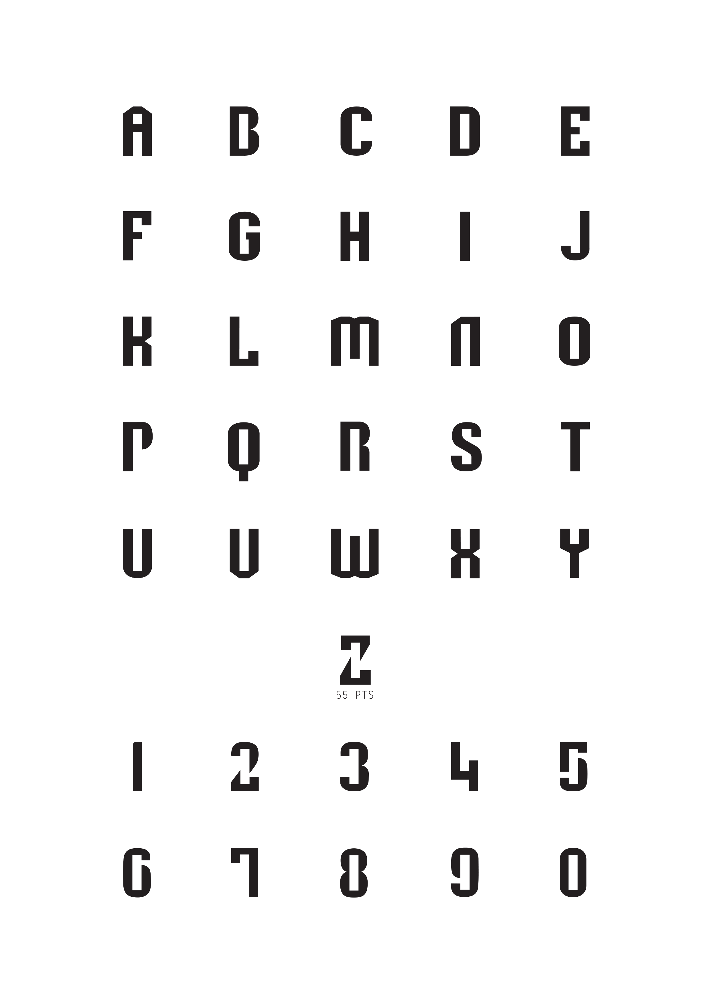 RECTANGULAR FONT - BOUILLON cube