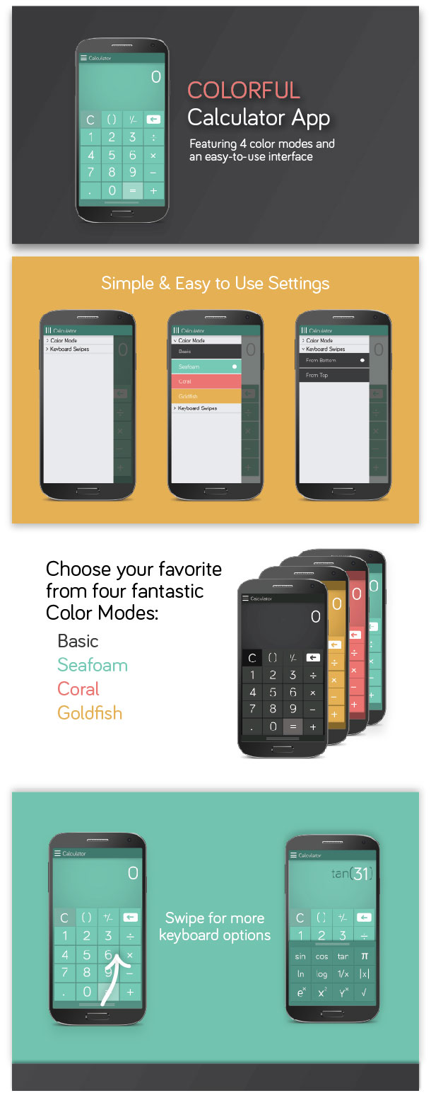 Simple Calculator App Design - Danika Ostrowski
