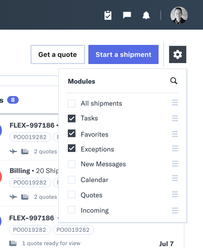 Flexport Dashboard 2.0 - Zoe Padgett