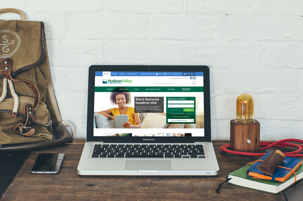 Hudson Valley Federal Credit Union Website Redesign - Troy Stenstrom Design