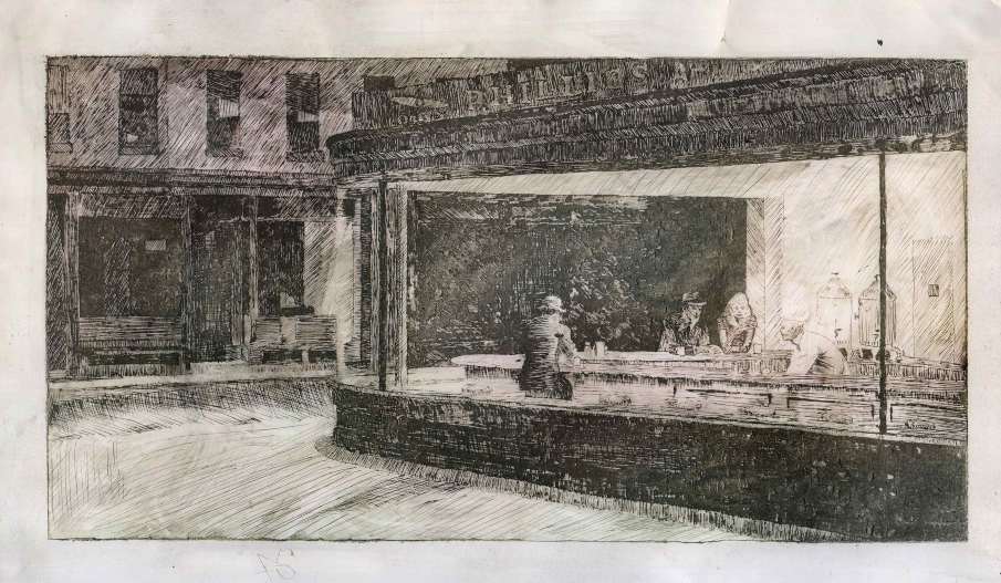 Edward Hopper, Nighthawks Tribute. - Move Ink.
