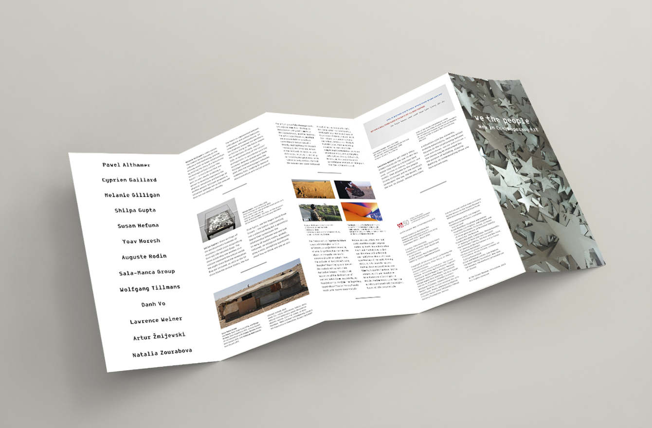 Leaflets for the Department of Contemporary Art - noafinkelstein