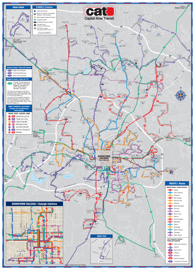 Capital Area Transit (CAT) Map - Anna Gonzales